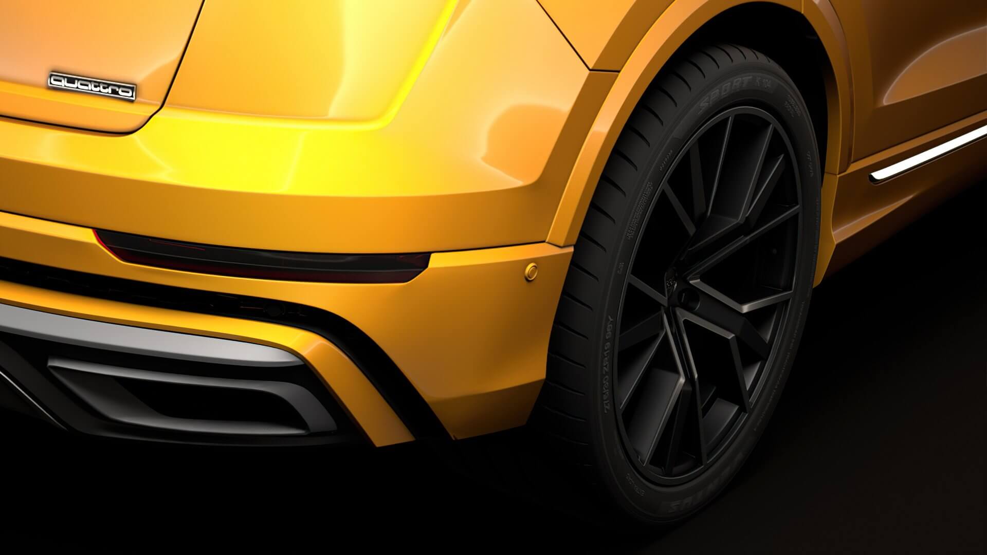 Audi Q8 50 TDI Quattro S Line Vorsprung Edition 2018 Wheel - 3D Model ...