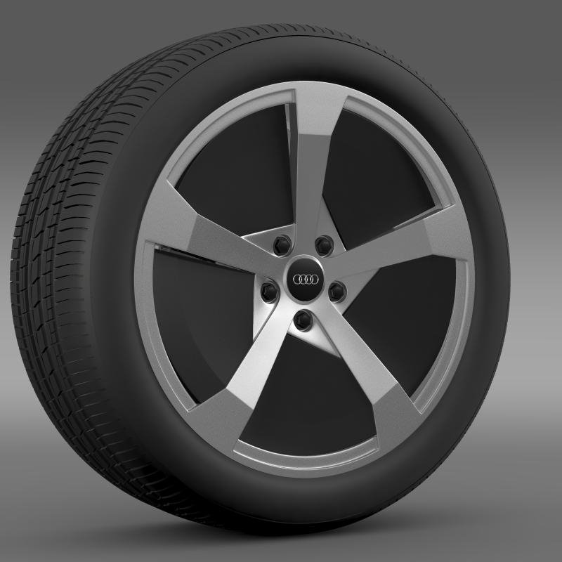 Audi R8 E Tron Concept 2013 Wheel - 3D Model by Creative Idea Studio