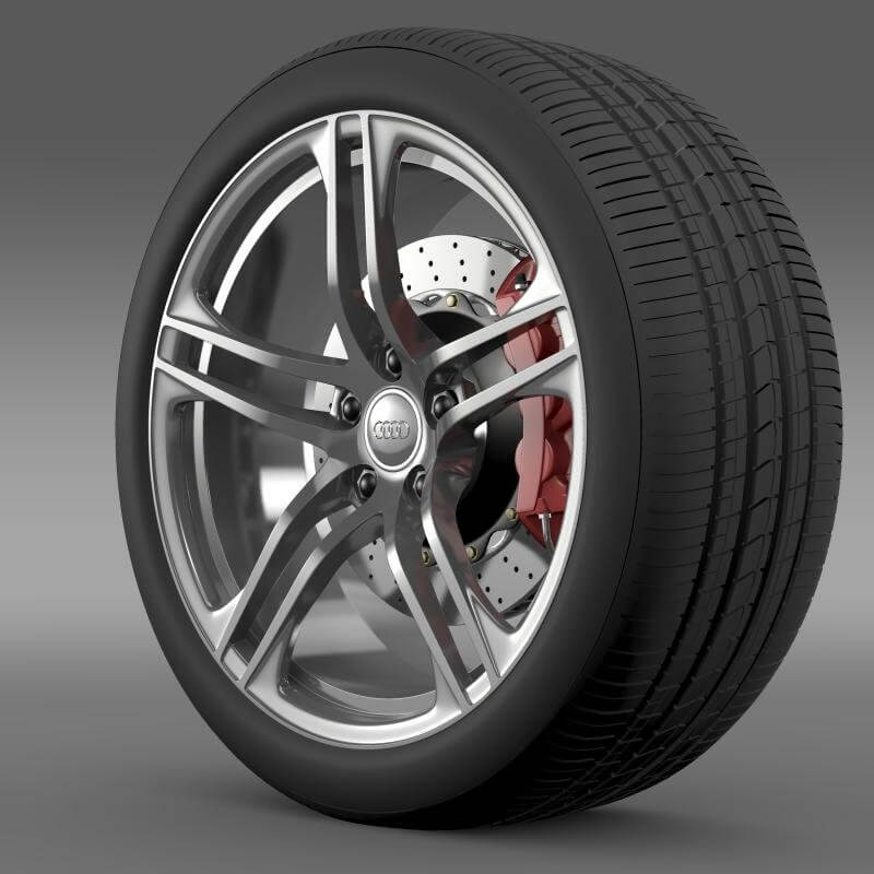 Audi R8 GT Wheel - 3D Model by Creative Idea Studio