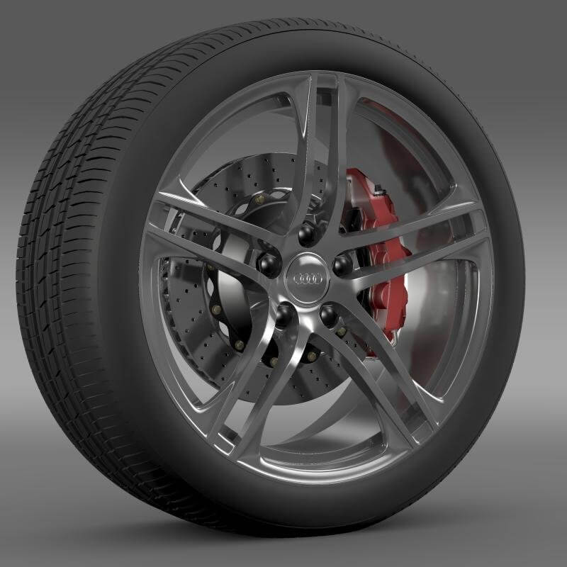 Audi R8 GT Wheel - 3D Model by Creative Idea Studio