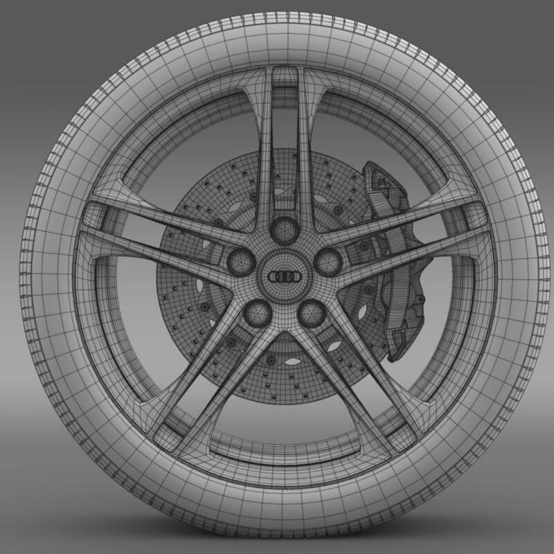 Audi R8 GT Wheel - 3D Model by Creative Idea Studio