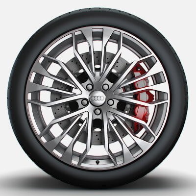 Audi R8 RS Wheel - 3D Model by Creative Idea Studio