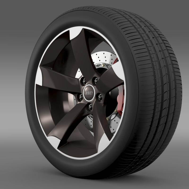 Audi R8 Spyder Wheel - 3D Model by Creative Idea Studio