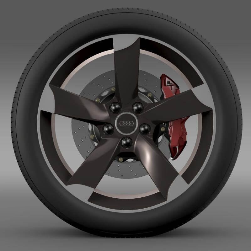 Audi R8 Spyder Wheel - 3D Model by Creative Idea Studio