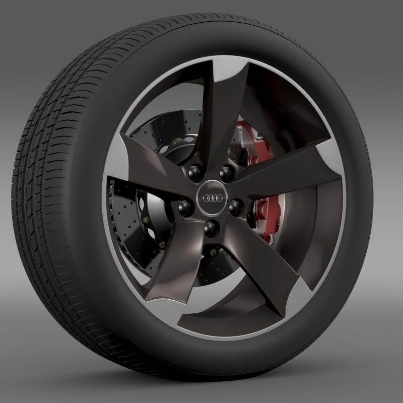 Audi R8 Spyder Wheel - 3D Model by Creative Idea Studio