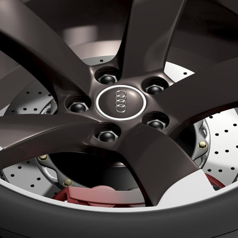 Audi R8 Spyder Wheel - 3D Model by Creative Idea Studio