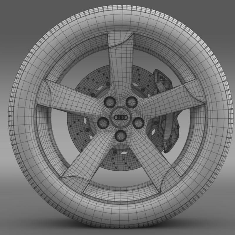 Audi R8 Spyder Wheel - 3D Model by Creative Idea Studio