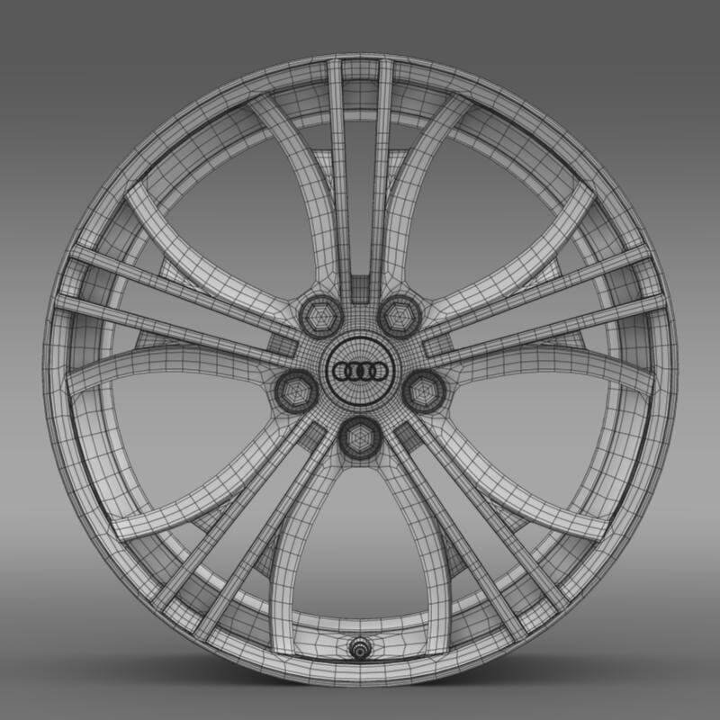 Audi R8 V10 Exclusive Rim - 3D Model by Creative Idea Studio