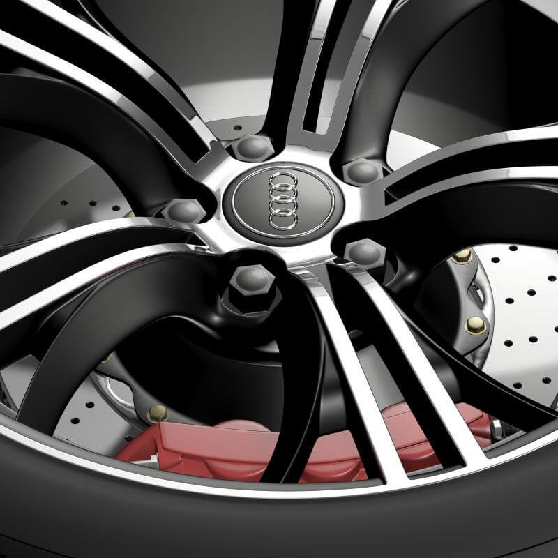 Audi R8 V10 Exclusive Wheel - 3D Model by Creative Idea Studio