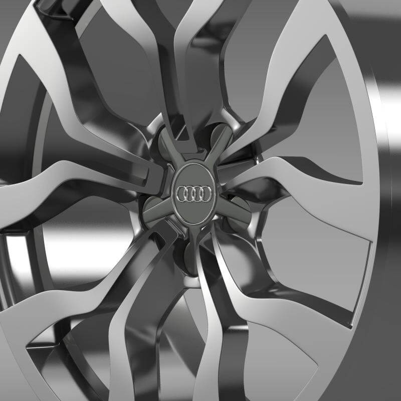 Audi R8 V10 Spyder 2013 Rim - 3D Model by Creative Idea Studio