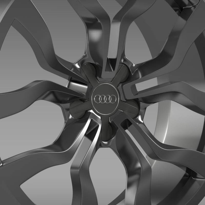 Audi R8 V10 Spyder 2013 Rim - 3D Model by Creative Idea Studio