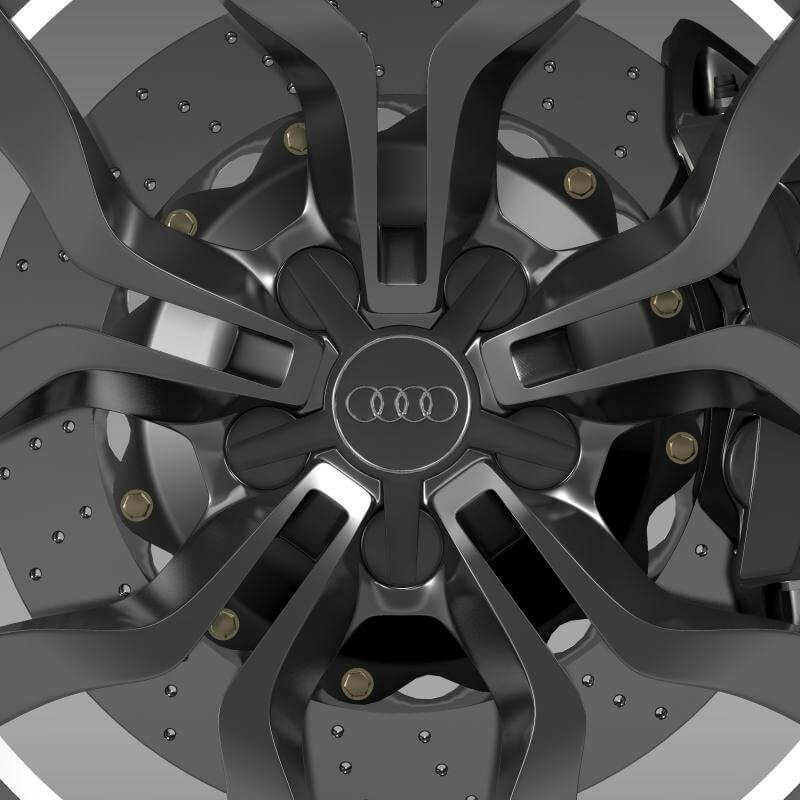 Audi R8 V10 Spyder 2013 Wheel - 3D Model by Creative Idea Studio