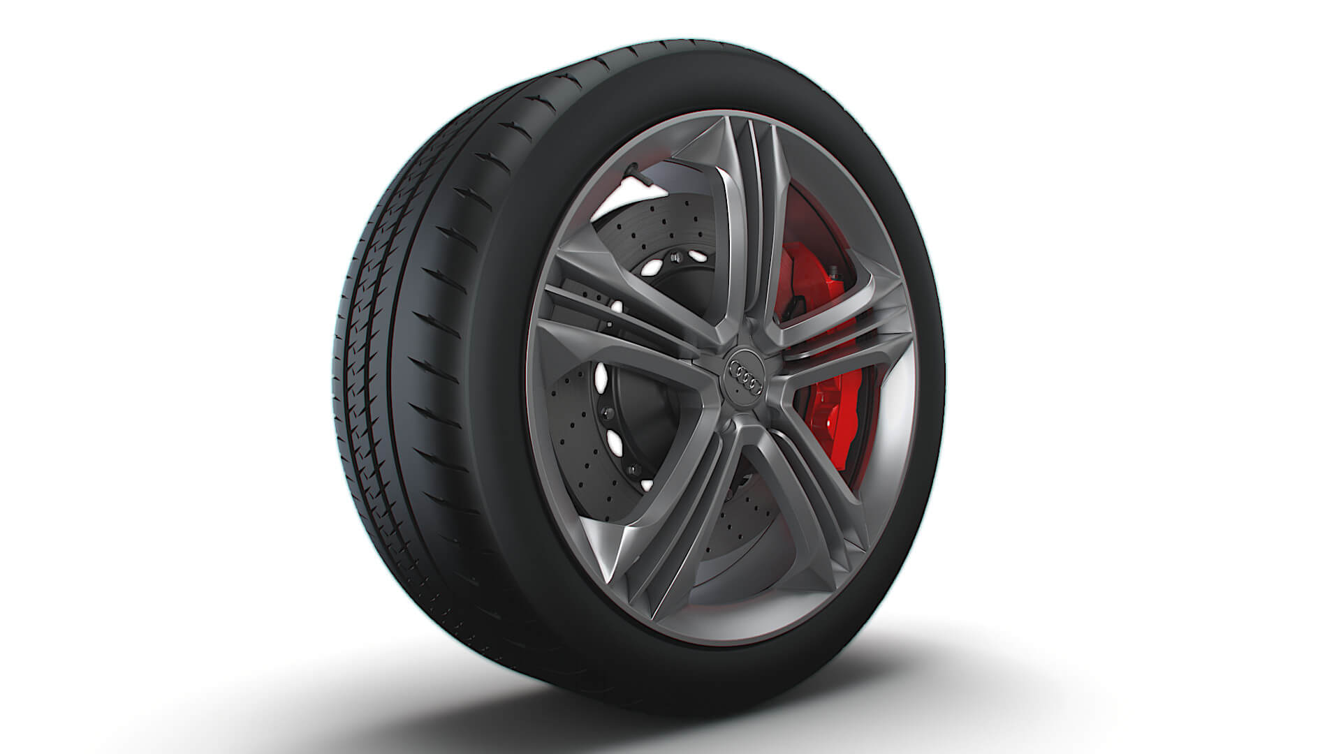 Audi R8 Wheel - 3D Model by Creative Idea Studio