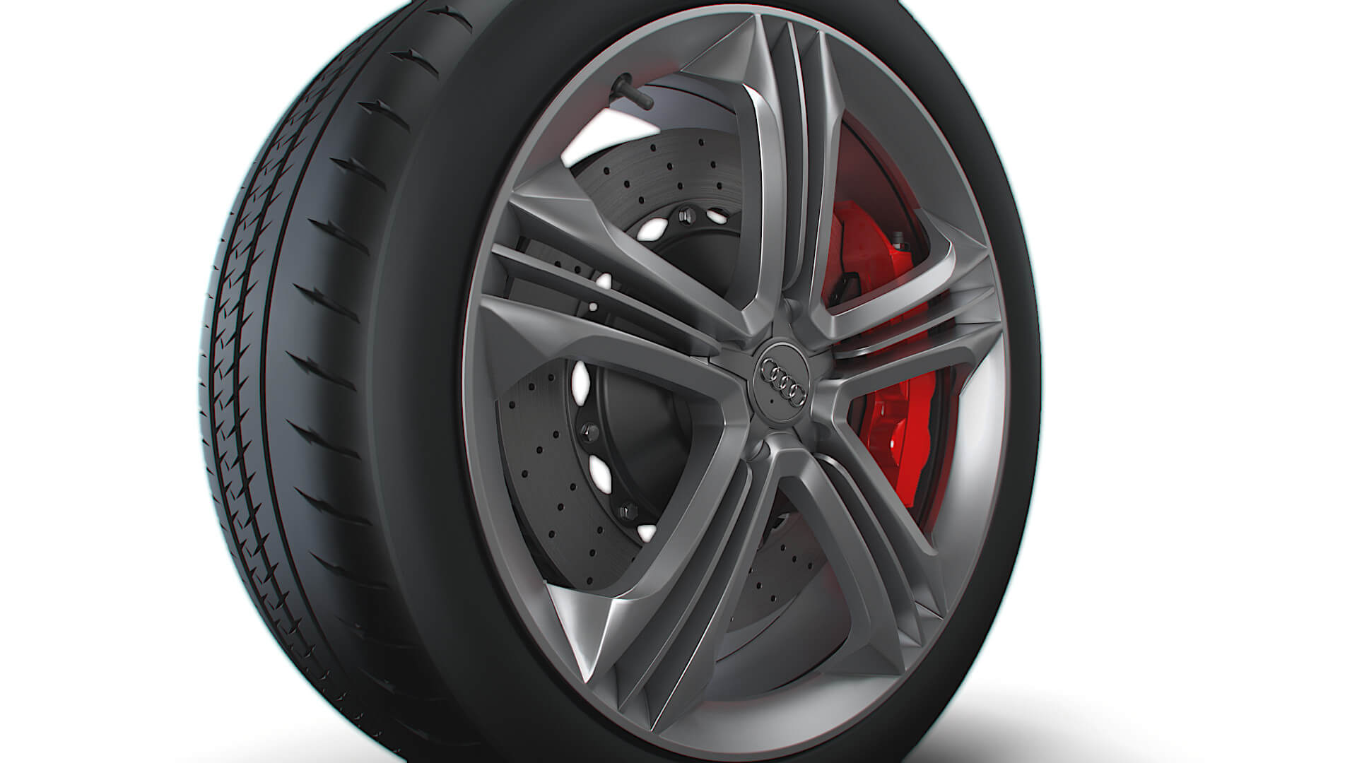 Audi R8 Wheel - 3D Model by Creative Idea Studio