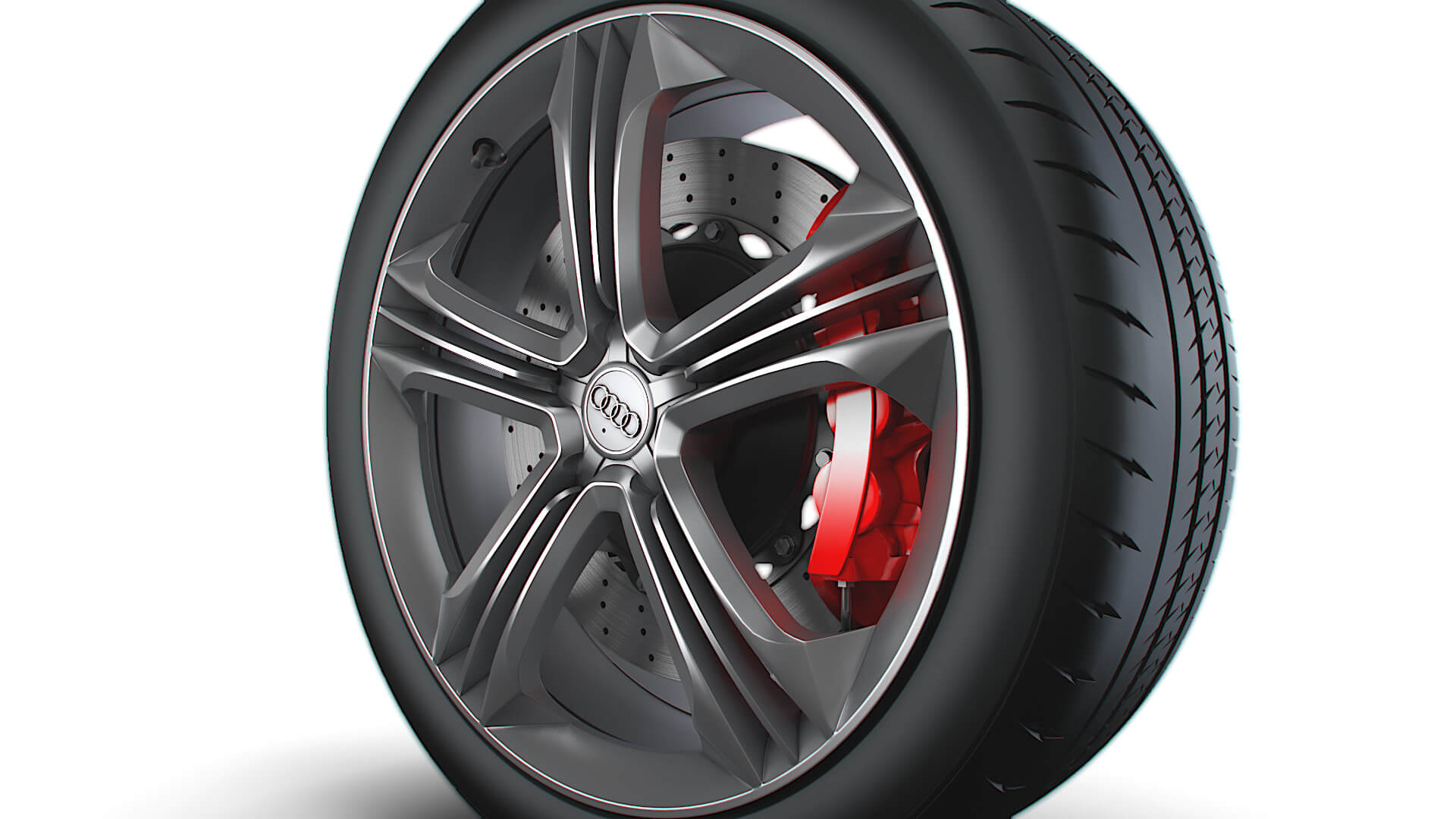 Audi R8 Wheel - 3D Model by Creative Idea Studio