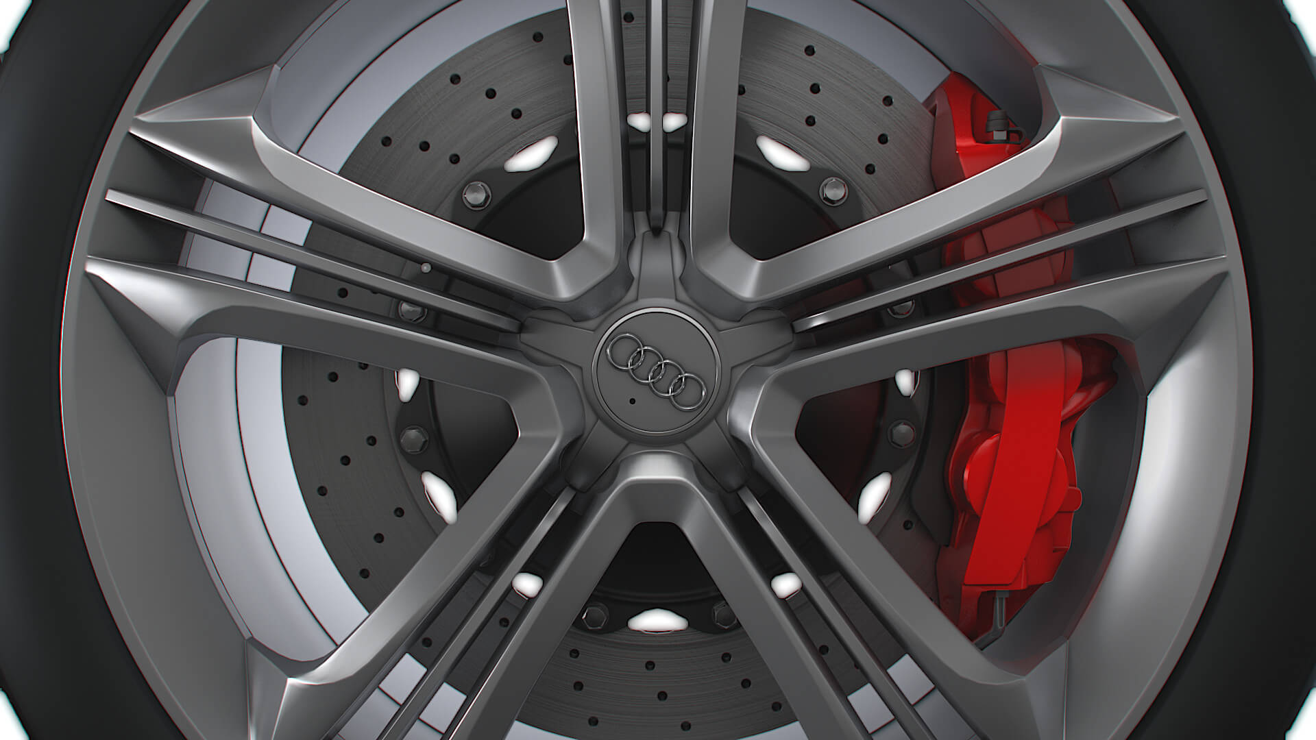Audi R8 Wheel - 3D Model by Creative Idea Studio
