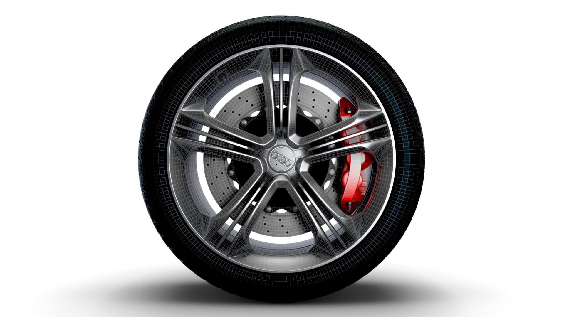Audi R8 Wheel - 3D Model by Creative Idea Studio