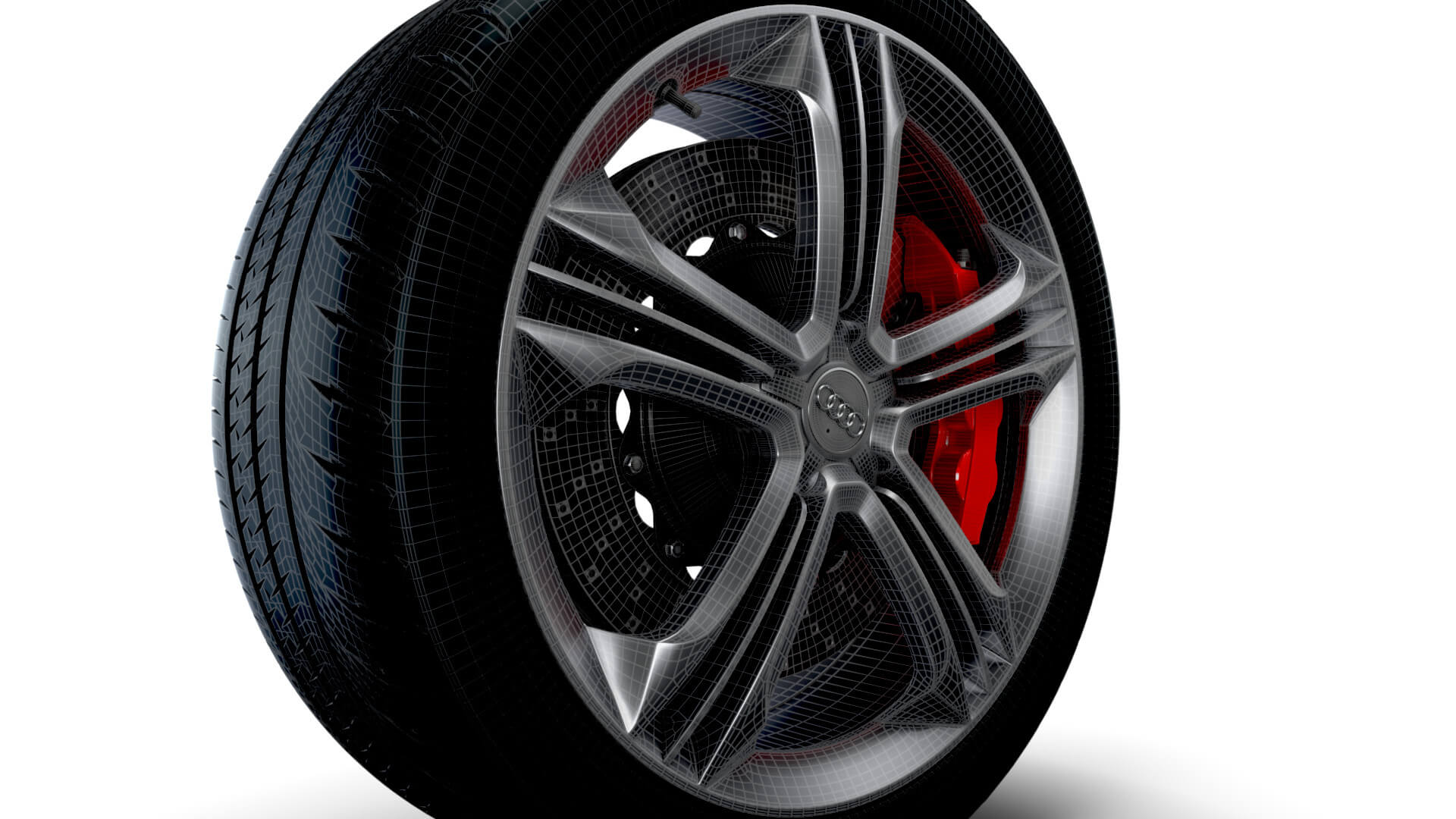 Audi R8 Wheel - 3D Model by Creative Idea Studio