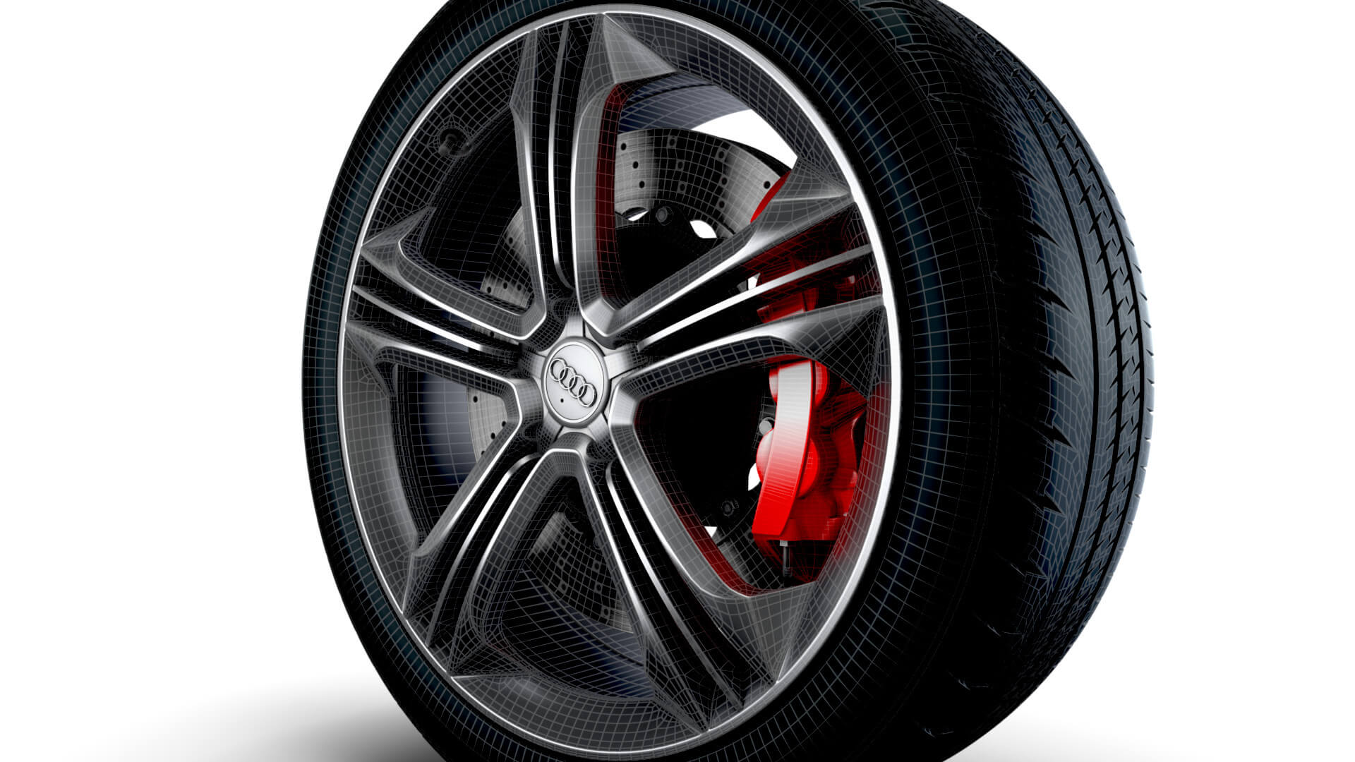 Audi R8 Wheel - 3D Model by Creative Idea Studio