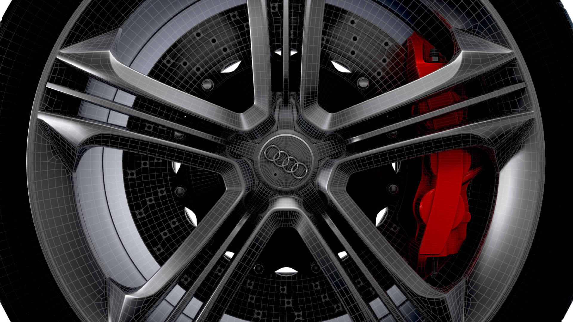 Audi R8 Wheel - 3D Model by Creative Idea Studio