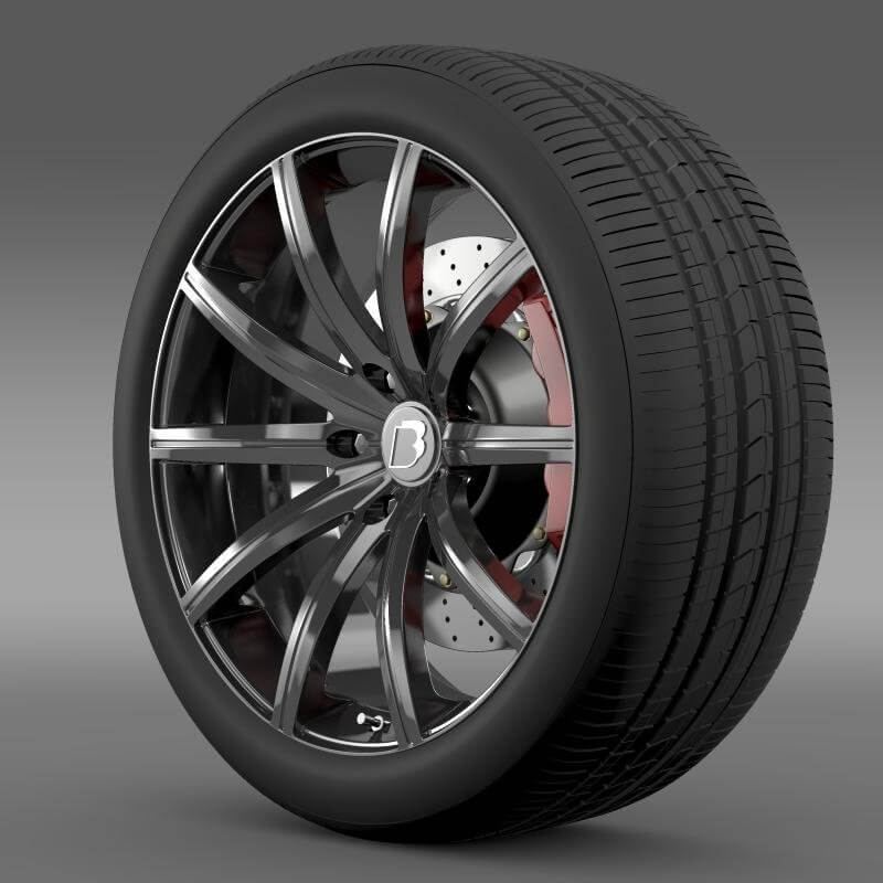 BB Audi R8 Wheel - 3D Model by Creative Idea Studio
