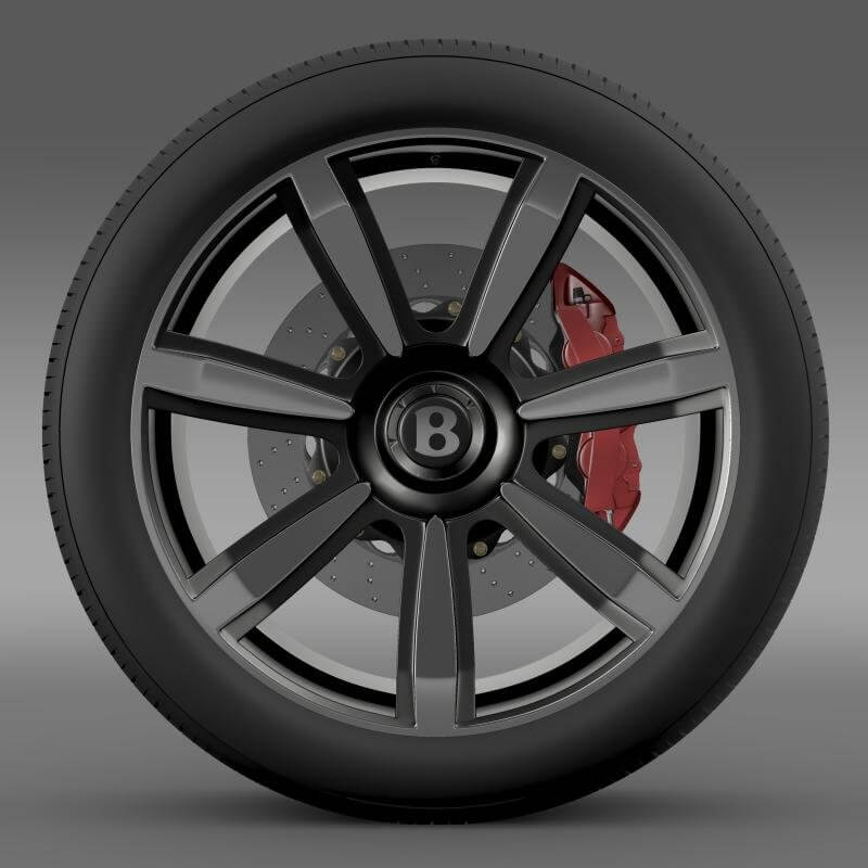 Bentley Continental GT Wheel 3 - 3D Model by Creative Idea Studio