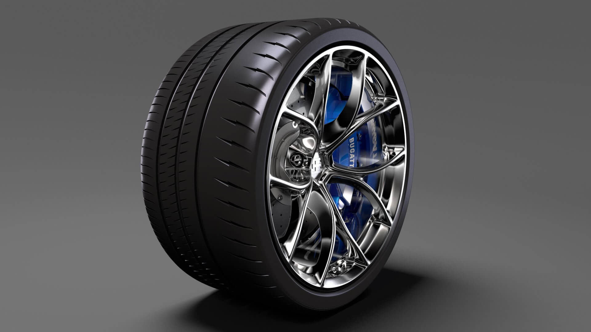 Bugatti Chiron Wheel 2 - 3D Model by Creative Idea Studio