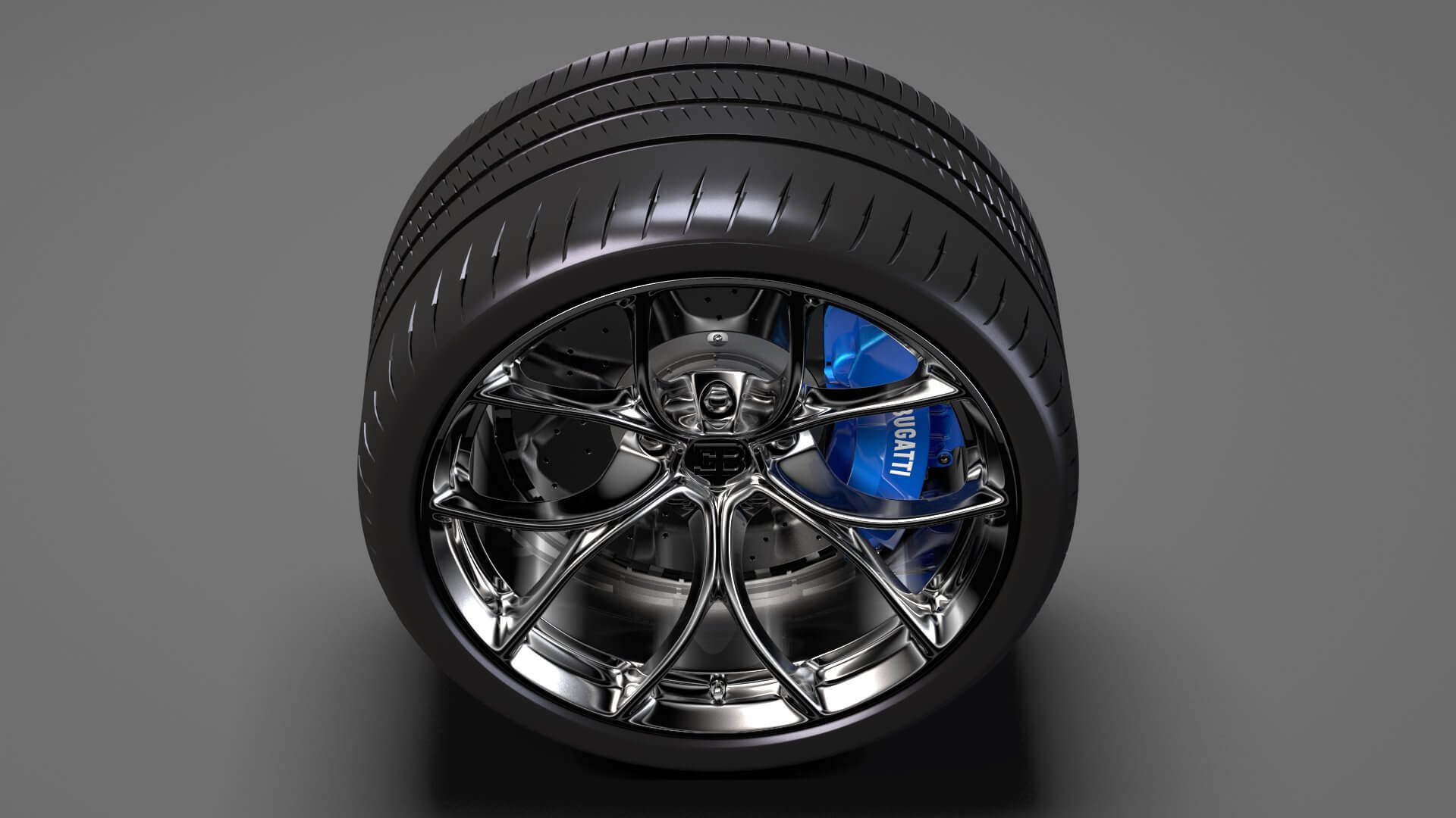 Bugatti Chiron Wheel 2 - 3D Model by Creative Idea Studio