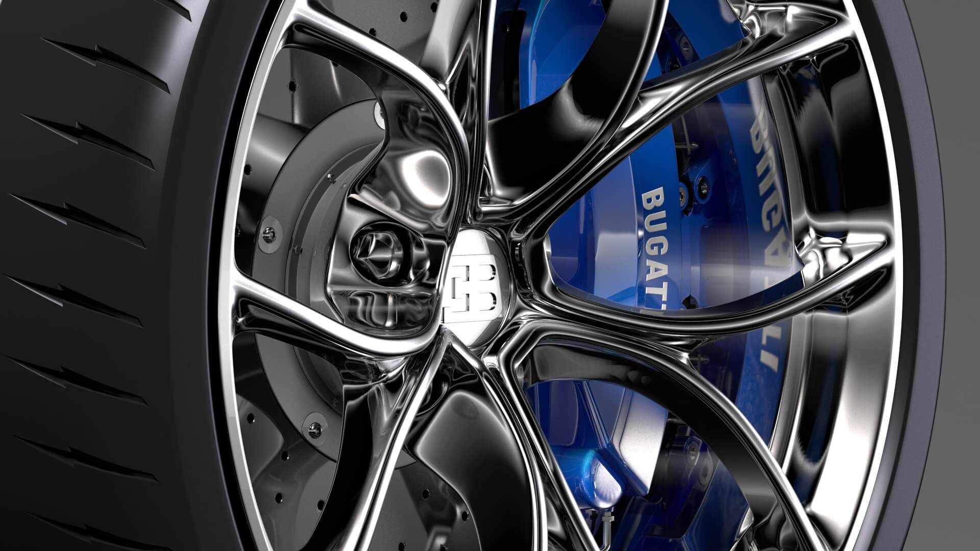 Bugatti Chiron Wheel 2 - 3D Model by Creative Idea Studio
