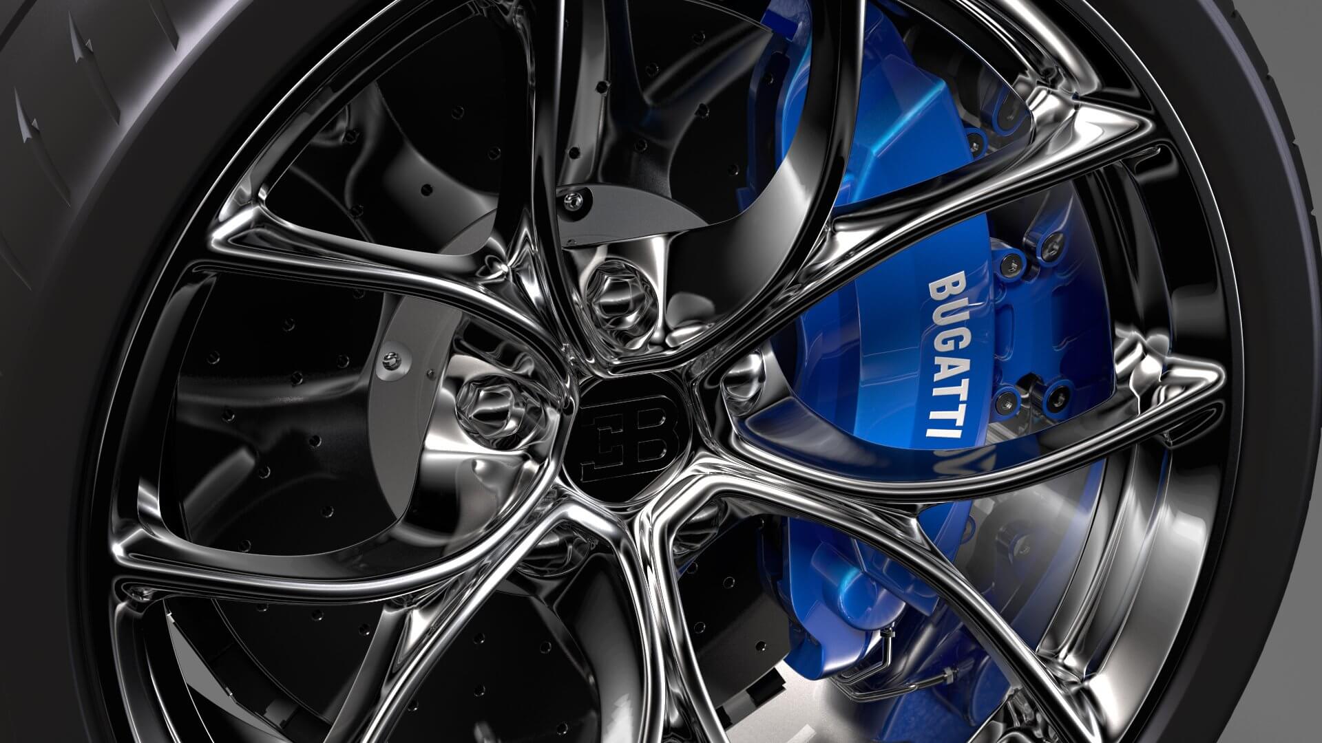 Bugatti Chiron Wheel 2 - 3D Model by Creative Idea Studio