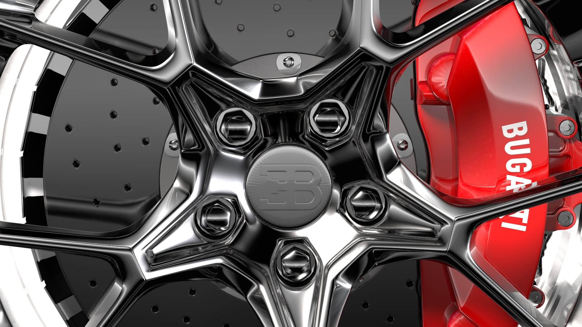 Bugatti Chiron Wheel 4 - 3D Model by Creative Idea Studio