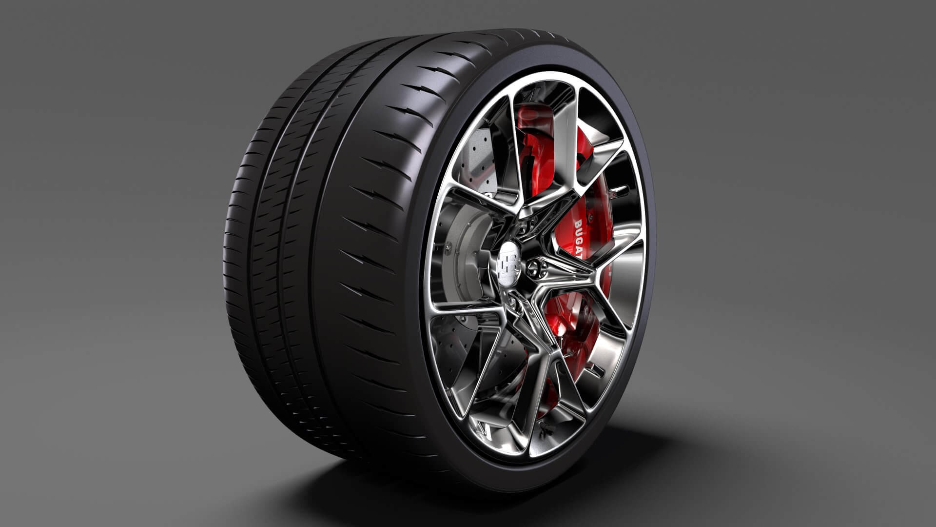 Bugatti Chiron Wheel 4 - 3D Model by Creative Idea Studio