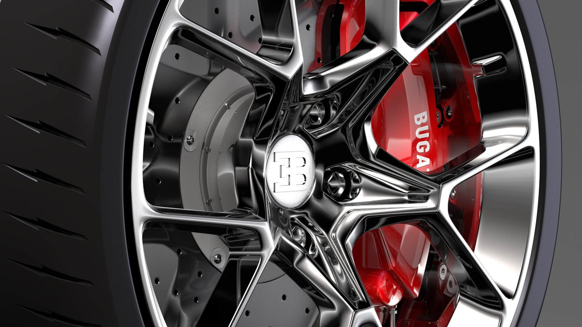Bugatti Chiron Wheel 4 - 3D Model by Creative Idea Studio