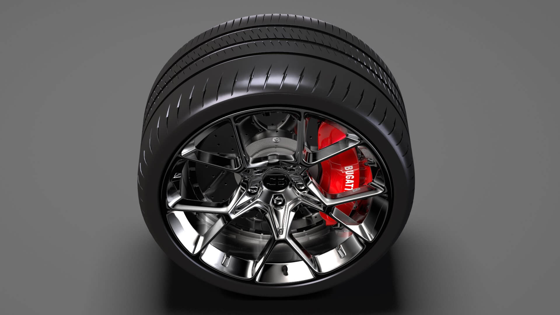 Bugatti Chiron Wheel 4 - 3D Model by Creative Idea Studio