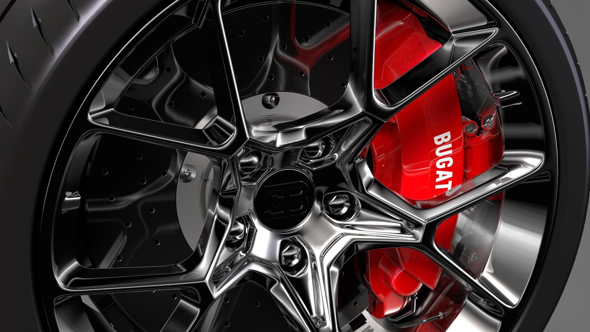 Bugatti Chiron Wheel 4 - 3D Model by Creative Idea Studio