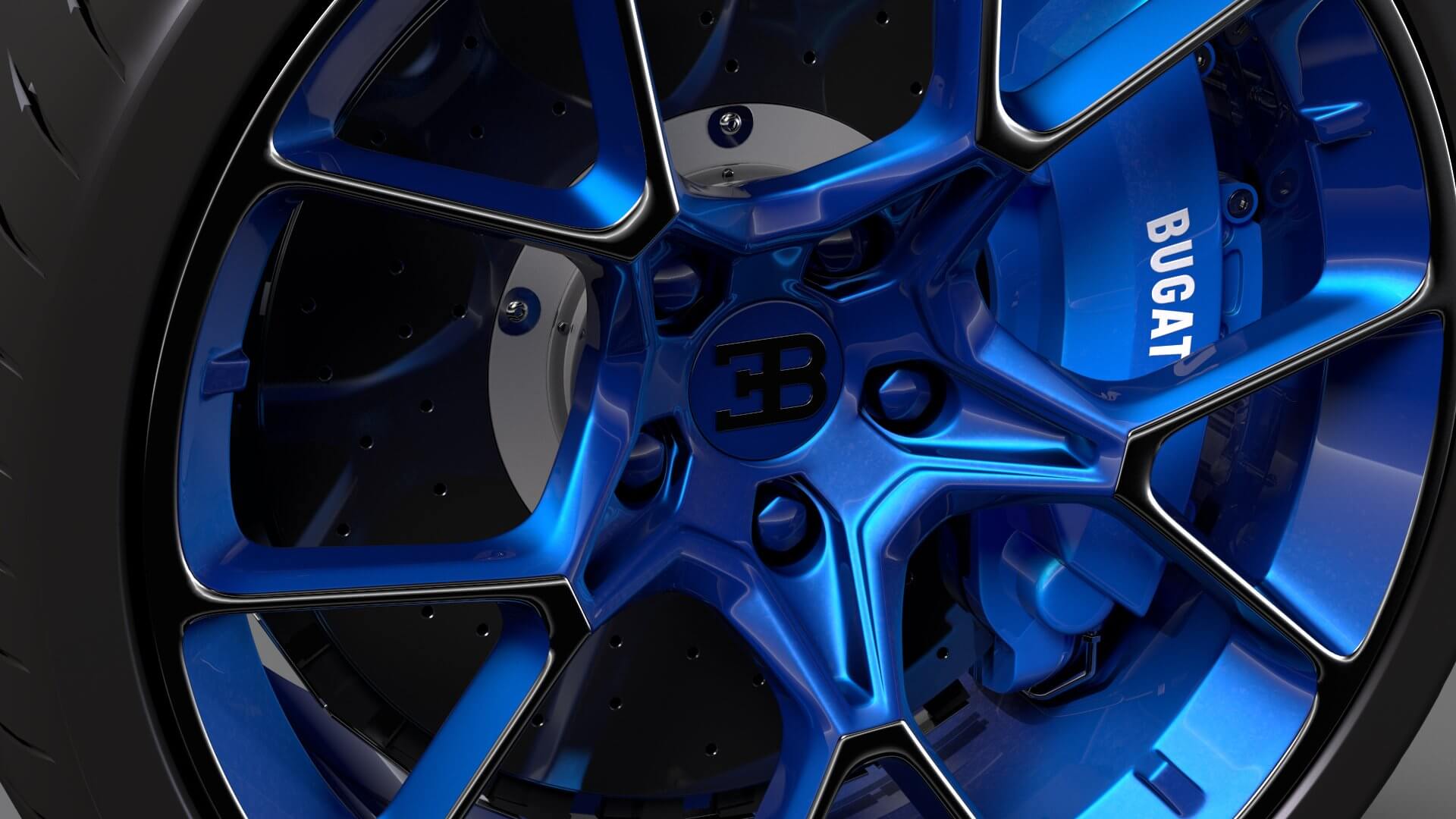 Bugatti Chiron Wheel 5 - 3D Model by Creative Idea Studio