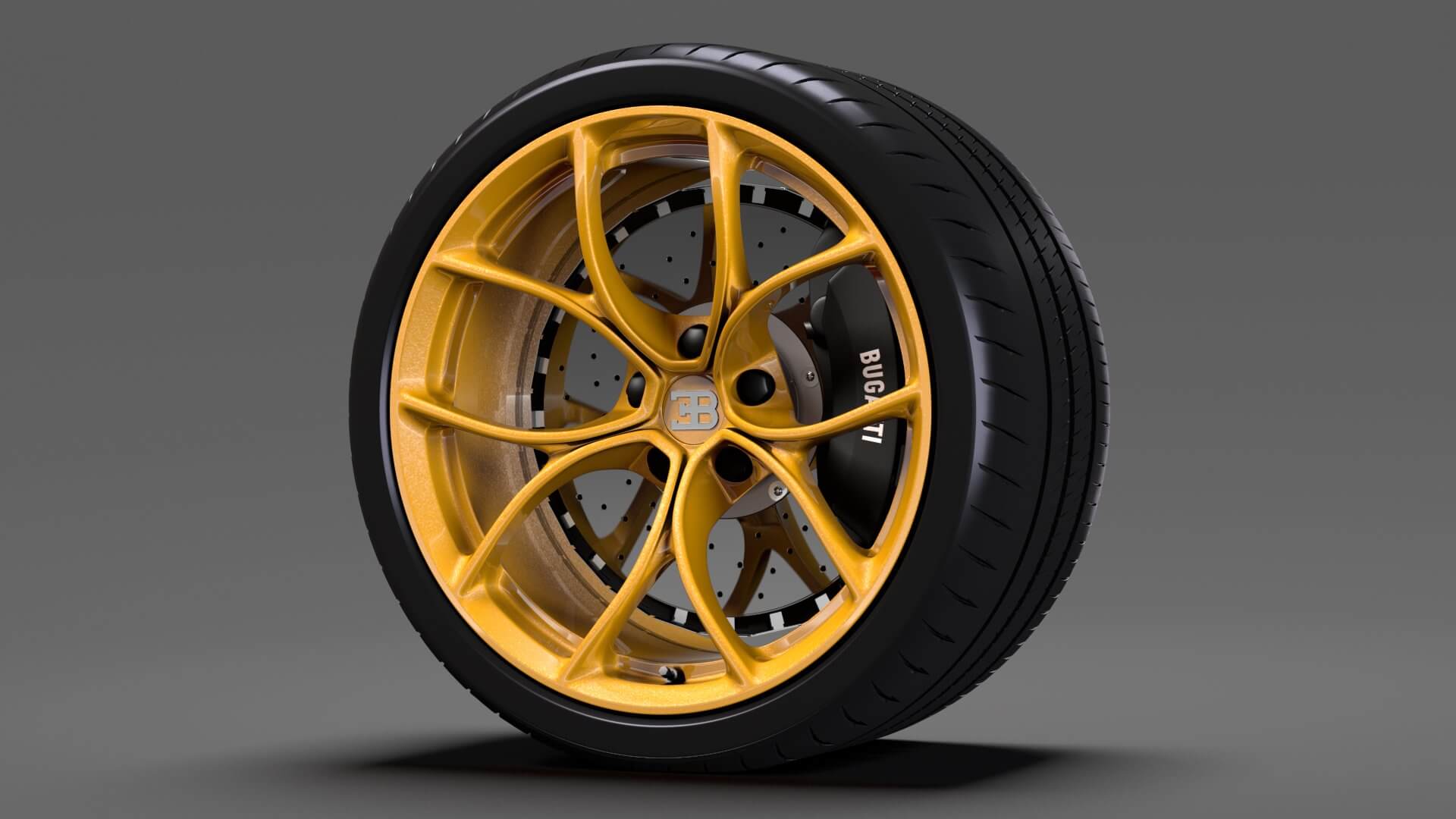 Bugatti Chiron Wheel - 3D Model by Creative Idea Studio