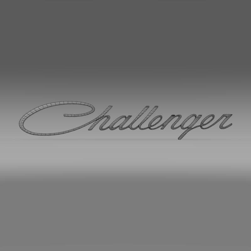 Challenger Logo - 3D Model by Creative Idea Studio