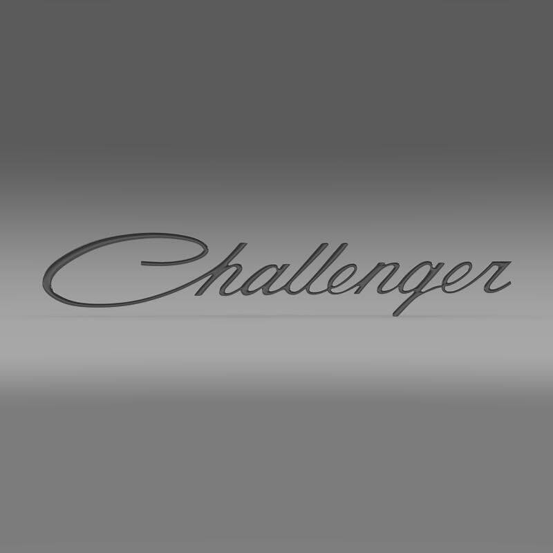 Challenger Logo - 3D Model by Creative Idea Studio
