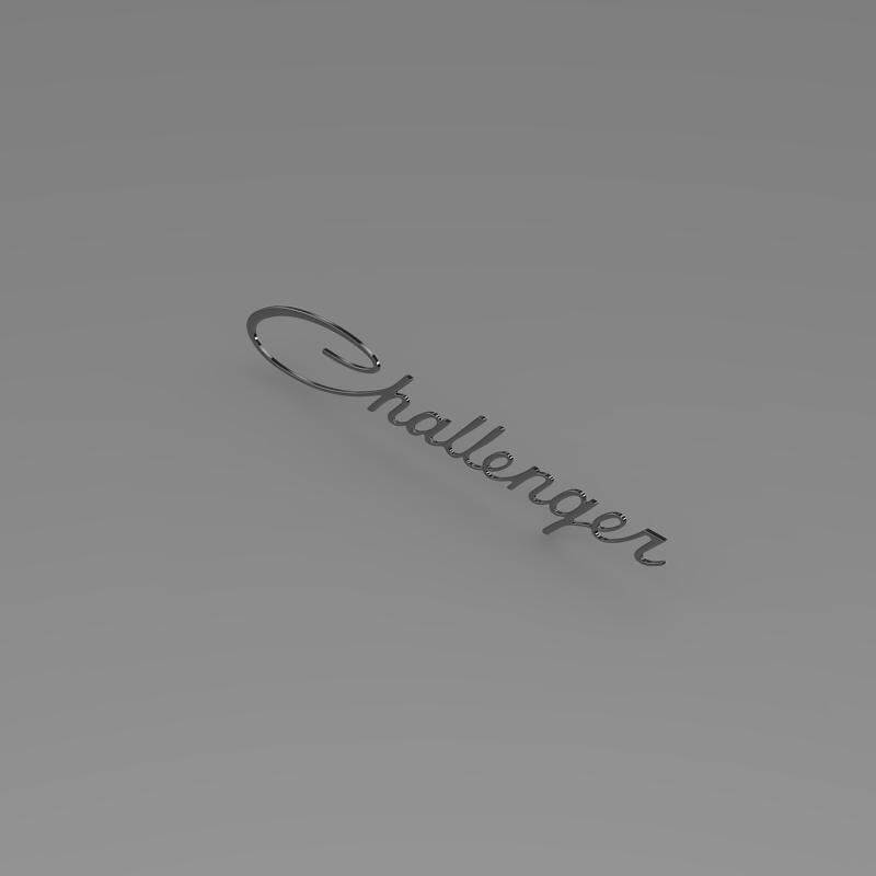 Challenger Logo - 3D Model by Creative Idea Studio