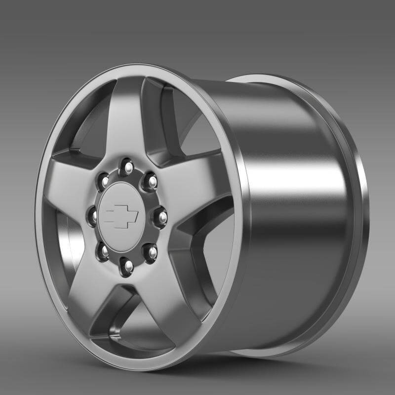 Chevrolet Silverado 2500HD LTZ 2011 Rim - 3D Model by Creative Idea Studio