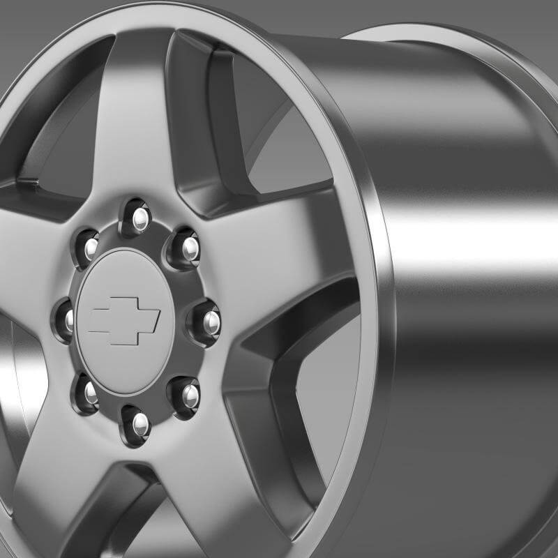 Chevrolet Silverado 2500HD LTZ 2011 Rim - 3D Model by Creative Idea Studio