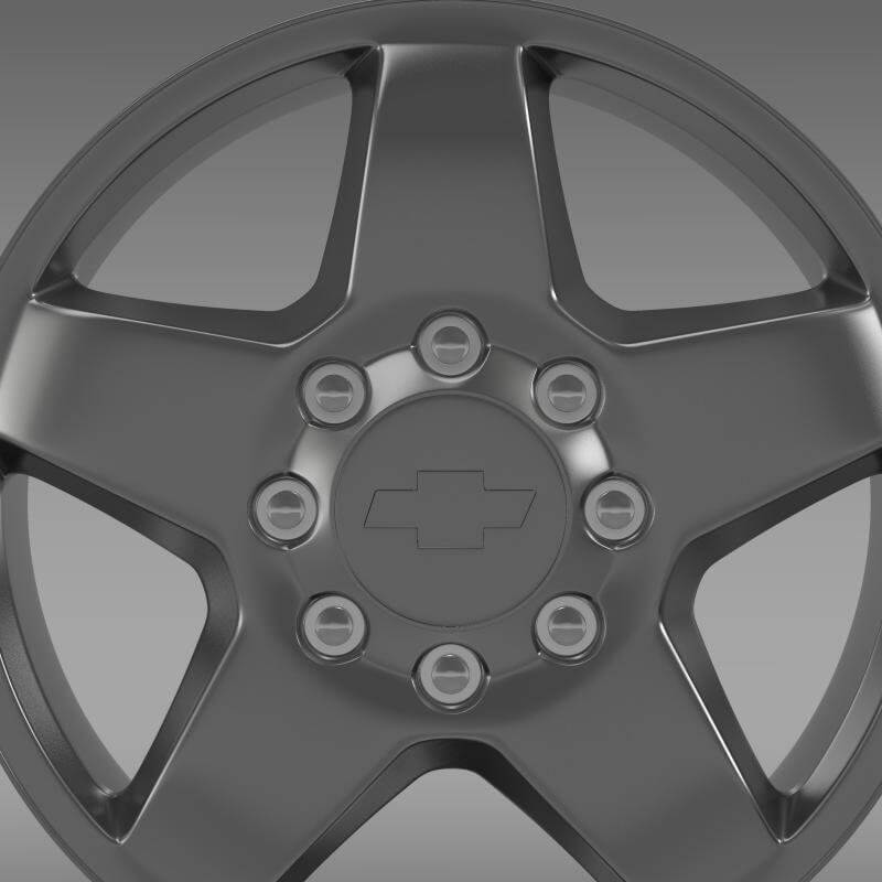 Chevrolet Silverado 2500HD LTZ 2011 Rim - 3D Model by Creative Idea Studio