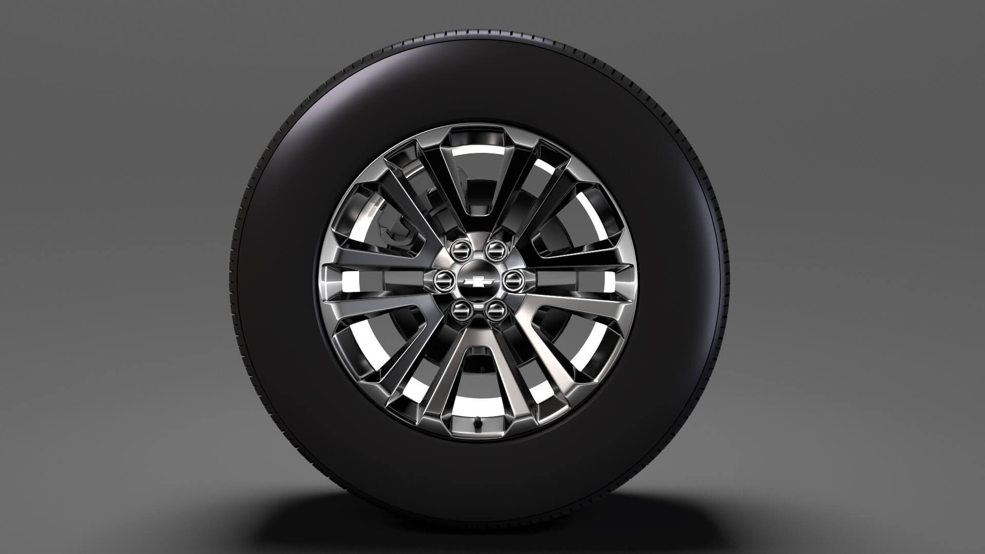 Chevrolet Silverado LTZ Wheel 2017 - 3D Model by Creative Idea Studio