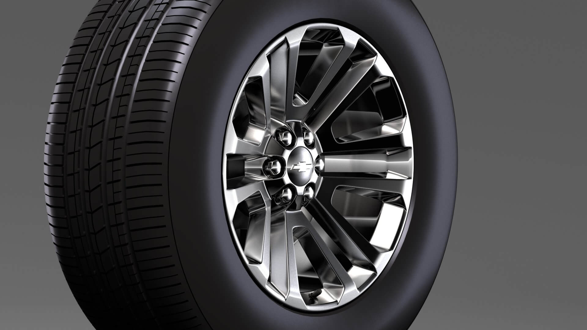 Chevrolet Silverado LTZ Wheel 2017 - 3D Model by Creative Idea Studio