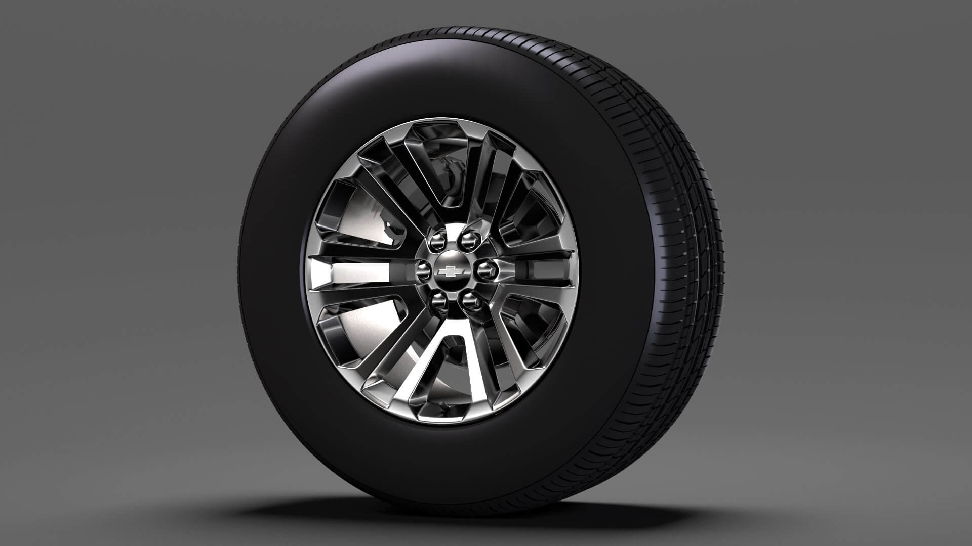 Chevrolet Silverado LTZ Wheel 2017 - 3D Model by Creative Idea Studio
