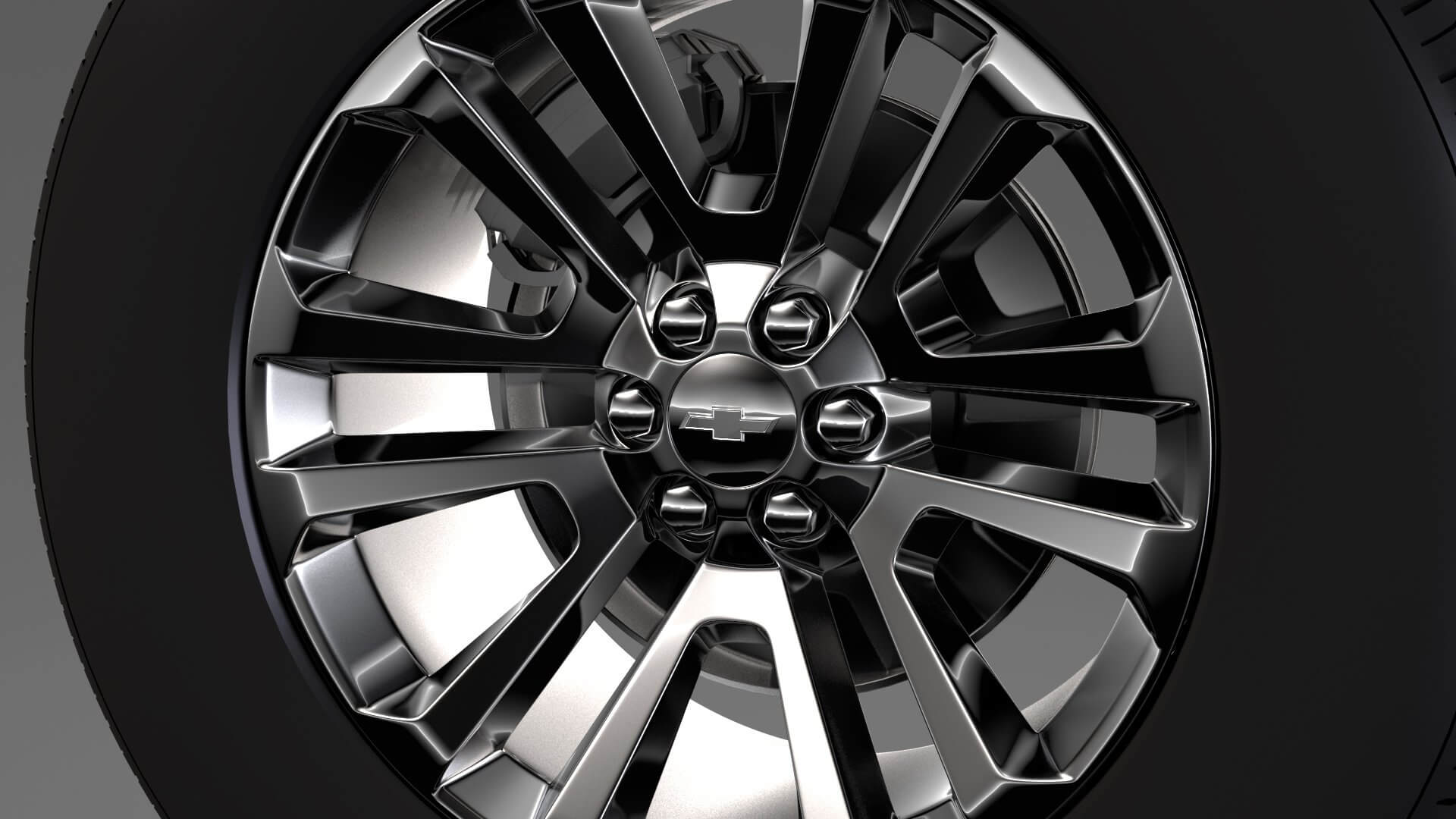 Chevrolet Silverado LTZ Wheel 2017 - 3D Model by Creative Idea Studio