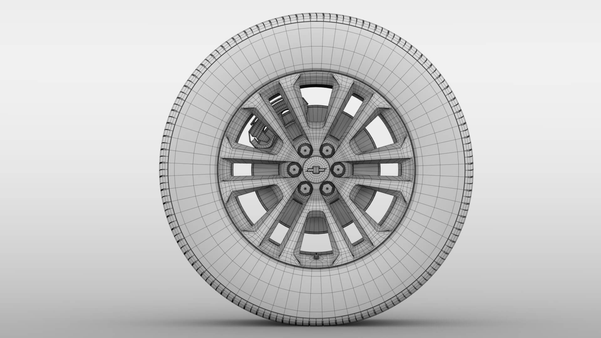 Chevrolet Silverado LTZ Wheel 2017 - 3D Model by Creative Idea Studio