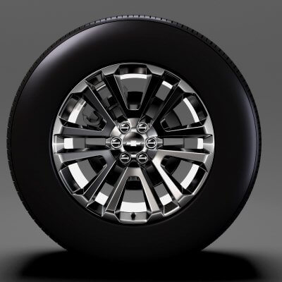 Chevrolet Silverado LTZ Wheel 2017 - 3D Model by Creative Idea Studio