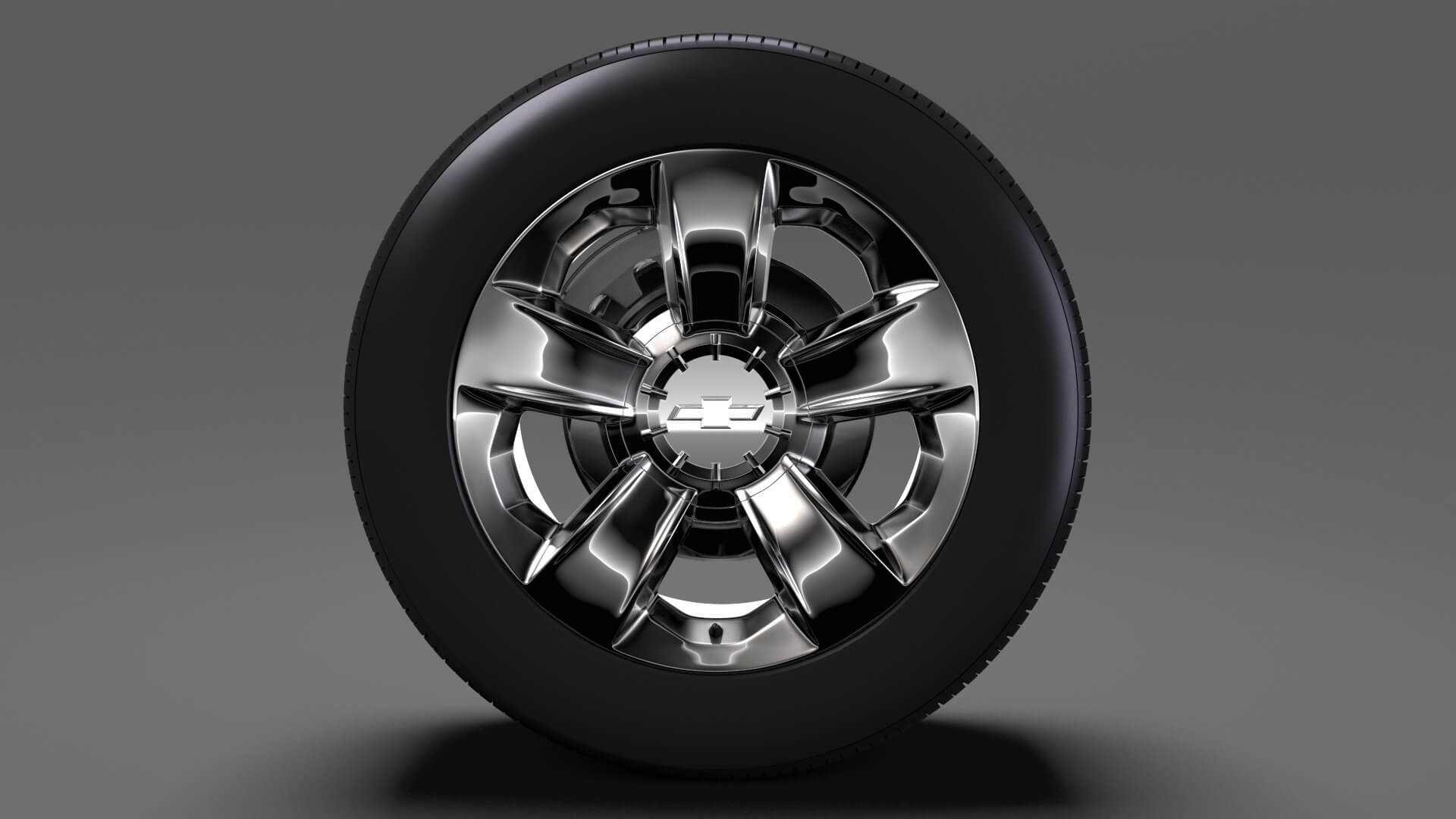 Chevrolet Silverado LTZ Z71 Wheel 2017 - 3D Model by Creative Idea Studio